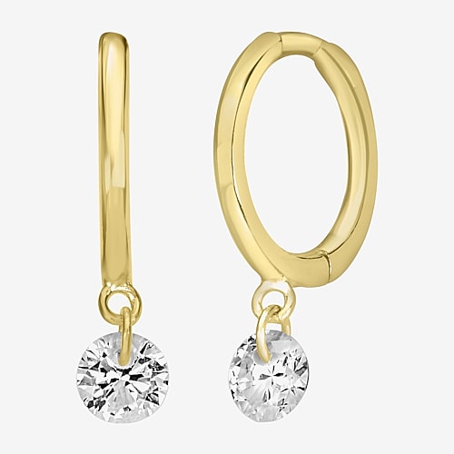 Click here for Silver Treasures Delicates Crystal Drop Womens Cub... prices