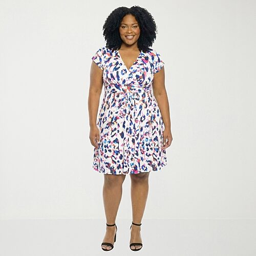 Click here for 24seven Comfort Apparel Plus Size Animal Print Cap... prices