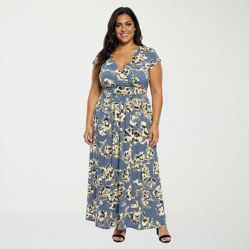 Click here for 24seven Comfort Apparel Plus Size Cap Sleeve Side... prices