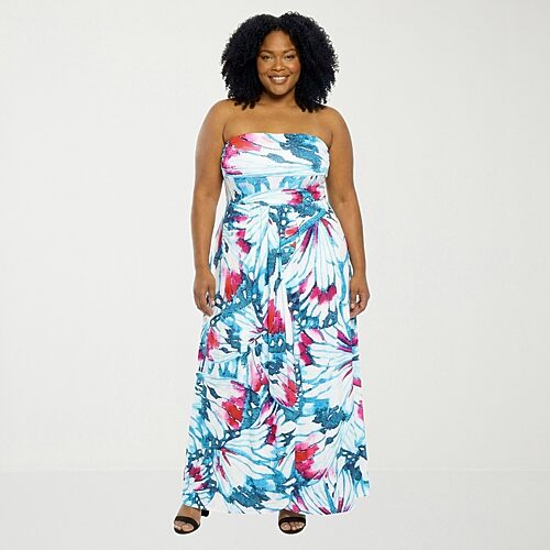 Click here for 24seven Comfort Apparel Plus Size Butterfly Strapl... prices