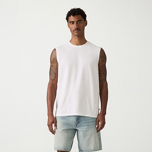 Click here for Levis Mens Crew Neck Sleeveless Muscle T-Shirt  Me... prices