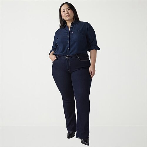 Levis Plus Size Classic Mid-Rise Bootcut Jeans - Darkest Sky
