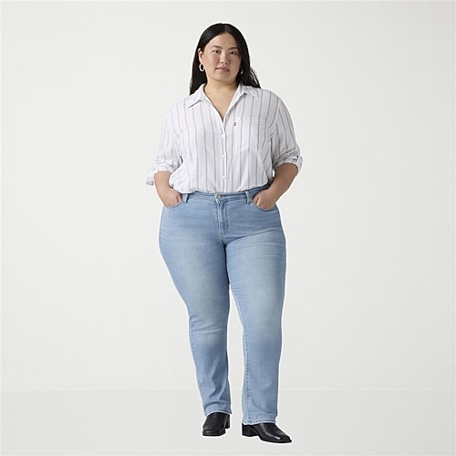 Click here for Levis Womens Plus Classic Straight Jean  16w  Whit... prices
