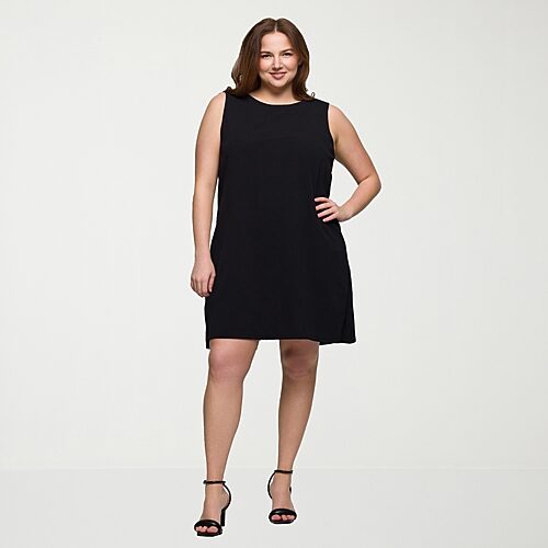 Click here for Plus Size 24/7 Comfort Apparel Solid Sleeveless Mi... prices