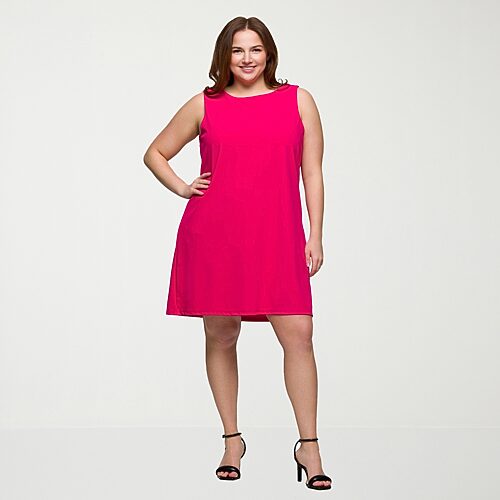 Click here for 24seven Comfort Apparel Womens Plus Round Neck Sle... prices