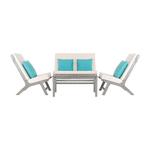 Click here for Chaston 4Pc Outdoor Seating Set - White prices