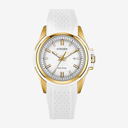 Click here for Citizen Womens Veya White Silicone Strap Watch 33.... prices