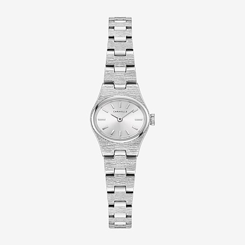 Click here for Caravelle Womens Vintage Silver-Tone Stainless Ste... prices