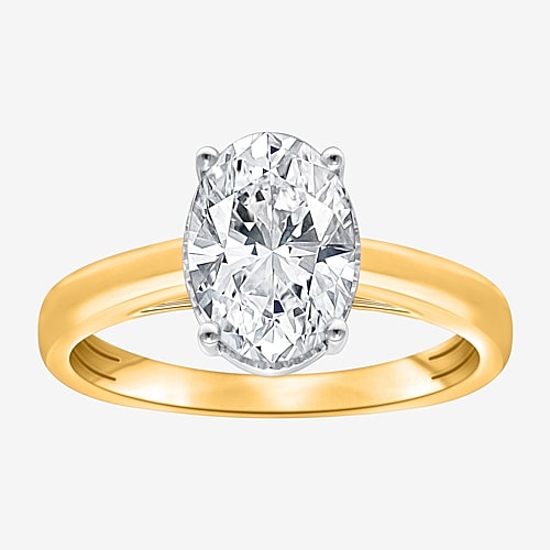 Click here for (I / Si2) Womens 2 CT. Lab Grown White Diamond Ova... prices