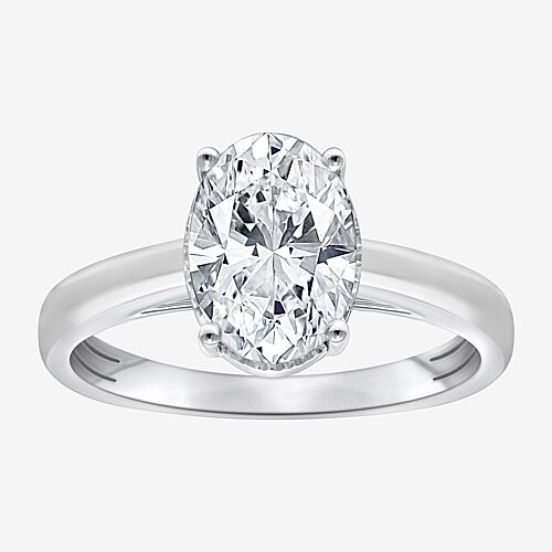 Click here for (I / Si2) Womens 2 CT. Lab Grown White Diamond Ova... prices