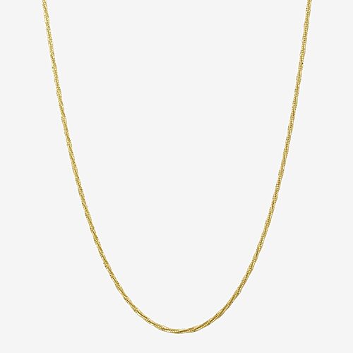 Click here for Womens 10K Gold 18 Inch Rope Chain Necklace  One S... prices