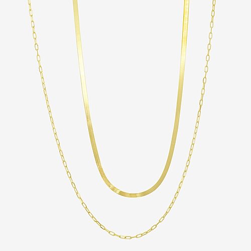 Click here for Gold Addiction Womens 10K Gold 16 Inch Herringbone... prices