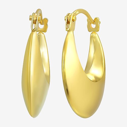 Click here for Womens 14K Gold Hoop Earrings  One Size  Yellow prices