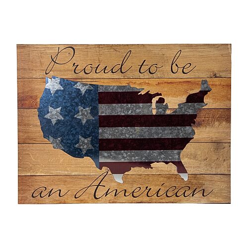 Click here for Northlight 15.75 “Proud To Be An American Wood Wal... prices