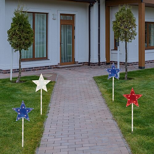 Click here for Northlight 28 Lighted Stars Outdoor 4th of July Ya... prices