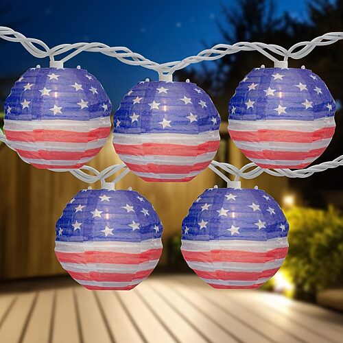 Click here for Northlight 8.5ft American Paper Lantern Patio Stri... prices