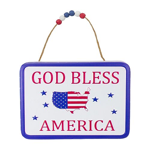 Click here for Northlight 8.75 God Bless America Metal Wall Art... prices