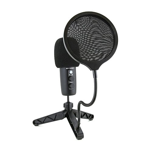 Emerson USB Gaming and Streaming Condenser Microphone with LED Lighting