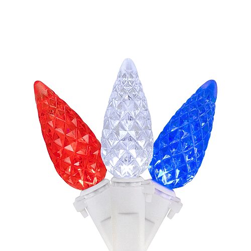 Click here for Northlight 16.5ft Led C6 Faceted - Red White And B... prices