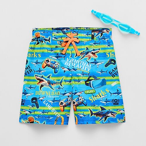 Click here for Boys (8-20) ZeroXposur Gamer Board Shorts & Goggle... prices