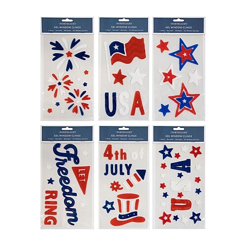 Click here for Northlight Double Sided Celebration Gel 4th of Jul... prices