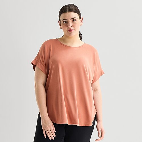 Click here for Stylus Womens Plus Crew Neck Short Sleeve T-Shirt... prices