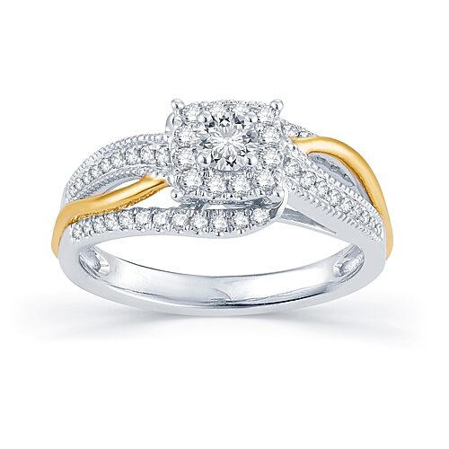 Click here for Womens 1/2 CT. T.W. Natural White Diamond 14K Gold... prices
