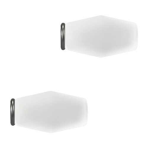 Click here for Umbra Mix & Match Geo 2-pc. Finials  One Size  Whi... prices