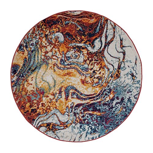 Click here for LR Home Kerr Abstract Indoor Round Area Rug  One S... prices