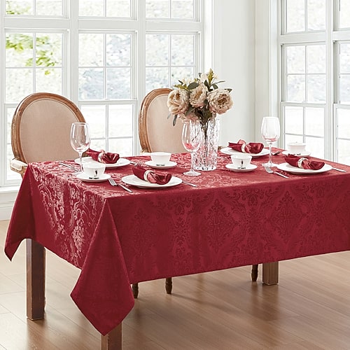 Click here for Elrene Caiden Elegance Damask Oblong Tablecloth  6... prices