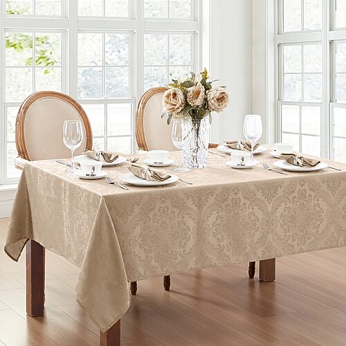 Click here for Elrene Caiden Elegance Damask Oblong Tablecloth  6... prices