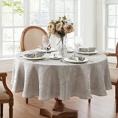 Threadmade Caiden Elegance Damask Tablecloth