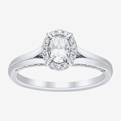 Click here for (H-I / Si1-Si2) Womens 3/4 CT. T.W. Lab Grown Whit... prices