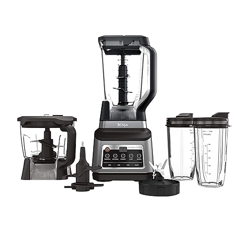 Ninja Professional Plus Auto-iQ Kitchen System Blender and Food Processor Set - Black