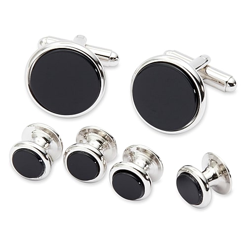 Click here for Black Onyx Cufflink Set  One Size  Black prices