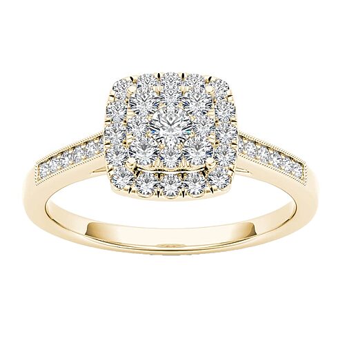 Click here for 1/2 CT.T.W. Natural Diamond 10K Yellow Gold Engage... prices