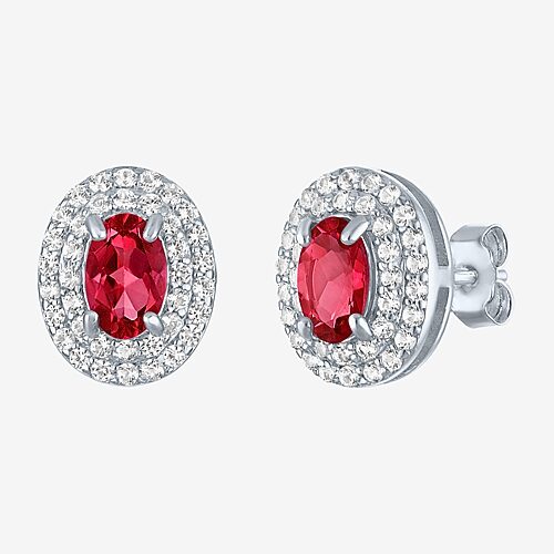 Click here for Gemstone & Lab-Created White Sapphire Sterling Sil... prices