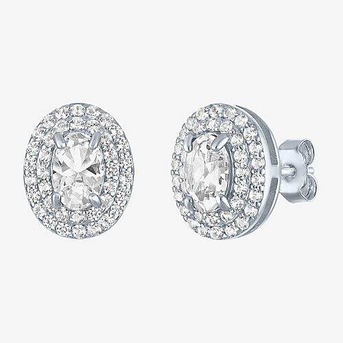 Click here for Lab Created White Sapphire Sterling Silver 10.2mm... prices