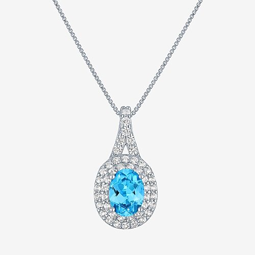 Click here for Gemstone & Lab-Created White Sapphire Sterling Sil... prices