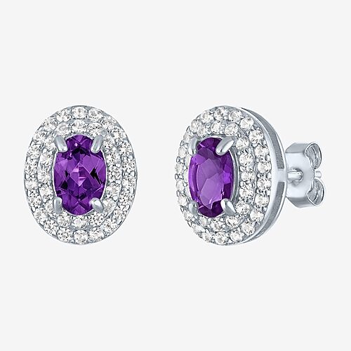 Click here for Gemstone & Lab-Created White Sapphire Sterling Sil... prices