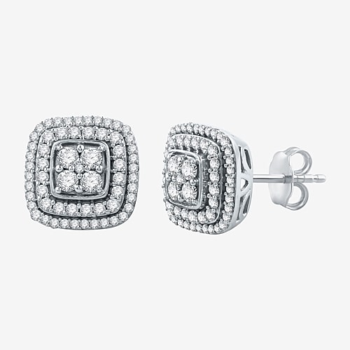 Click here for 1 CT. T.W. Natural White Diamond Sterling Silver 1... prices