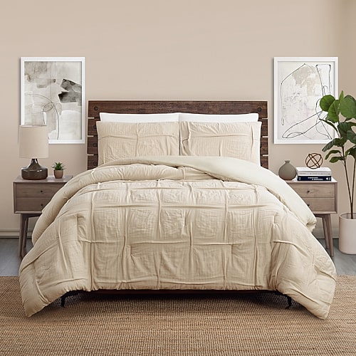 Click here for Laurel & Mayfair Riley Pleated 3-pc. Comforter Set... prices