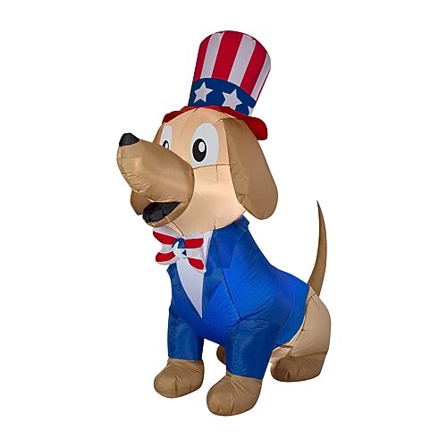 Click here for National Tree Co. 60in Airblown Patriotic Pooch Po... prices