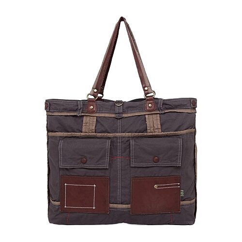 Click here for Tsd Brand Lake Toya Canvas Tote Bag - Gray prices
