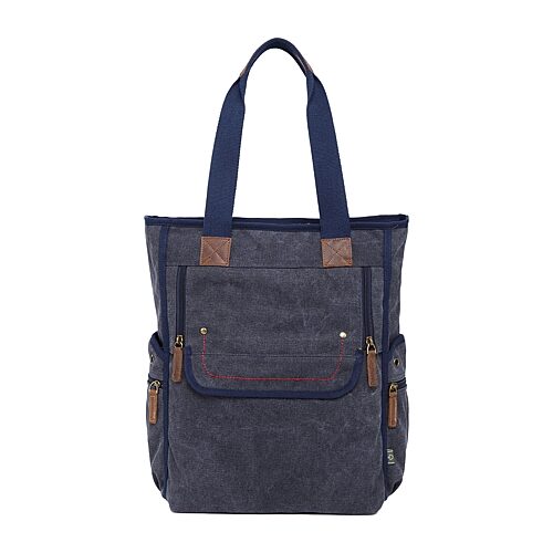 Click here for Tsd Brand Atona Utility Canvas Tote Bag - Navy prices