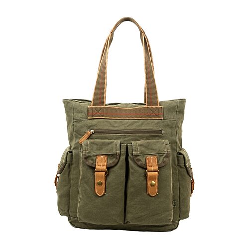 Click here for Tsd Brand Atona Utility Canvas Tote Bag - Green prices