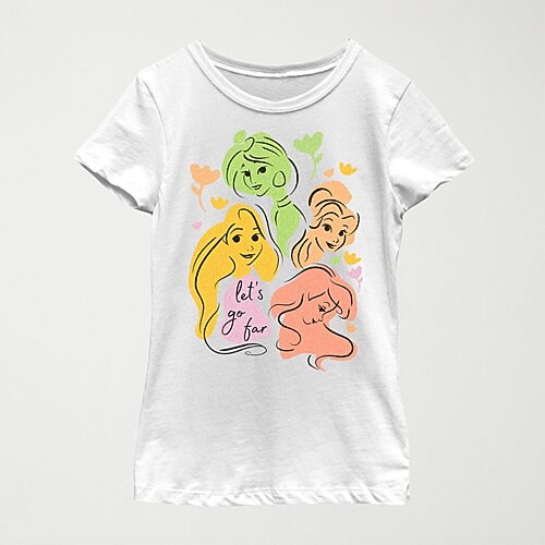 Click here for Disney Little & Big Kid Girls Crew Neck Short Slee... prices