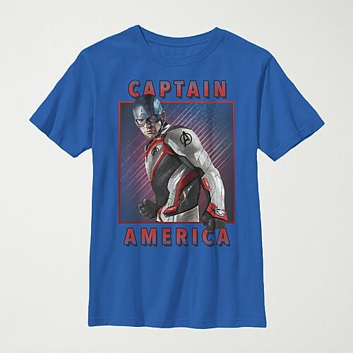 Click here for Little & Big Boys Marvel Captain America Crew Neck... prices