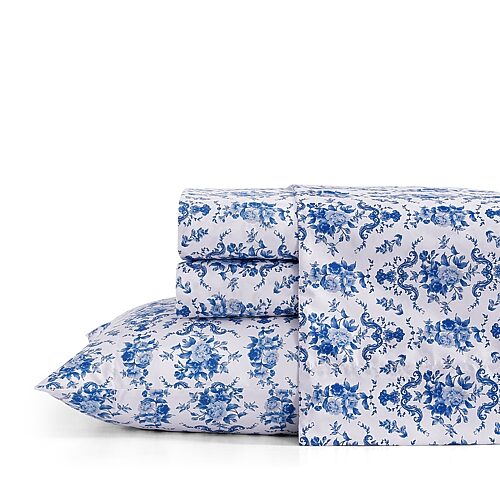 Click here for Elle Decor Printed 4-Pc. Sheet Set  Queen - Flouri... prices