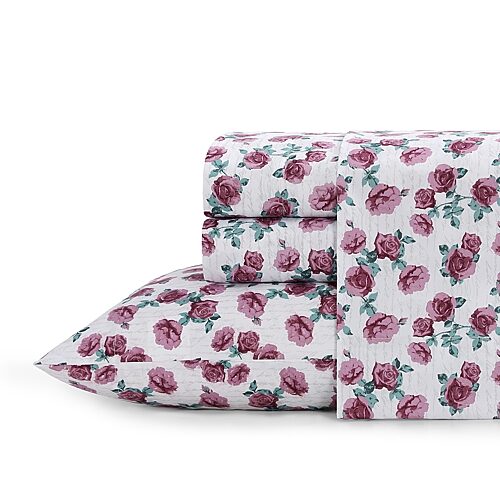 Click here for Elle Decor Printed 4-Pc. Sheet Set  Queen - Poetic... prices